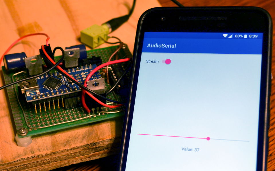 Serial communication via audio on Android